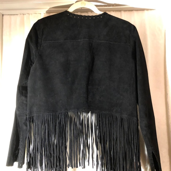 Forever 21 | Jackets & Coats | Womens Suede 0 Pigskin Fringe Jacket ...